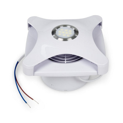 4" 100mm Bathroom Extractor Fan with LED Light Bulb lamp Ceiling Mounted