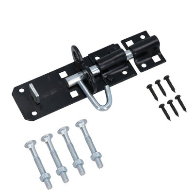 4" (100mm) Brenton Slip Bolt Padbolt Slide Latch Lock Catch Sheds Gates