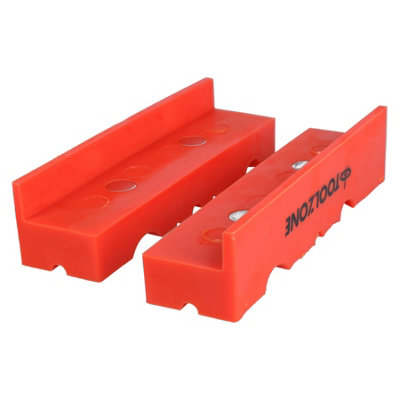 4" / 100mm Magnetic Soft Face Jaws For Vices Rubber TPU Grip Protectors