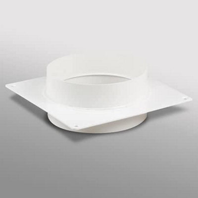 4" 100mm Ventilation Round Circular Ducting Wall Mounting Plate with ...