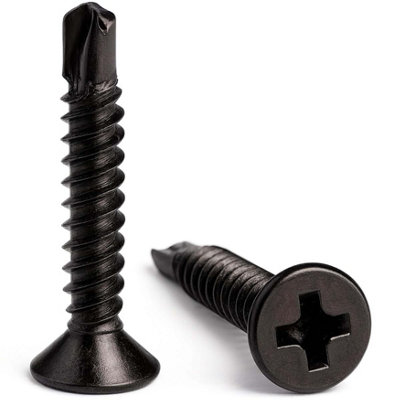 4.2mm x 22mm - Pack of 100 - ISO 15482 - Black Self Drilling ...