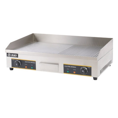 4.4kw Stainless Steel Electric Hotplate Countertop Kitchen Griddle with ...