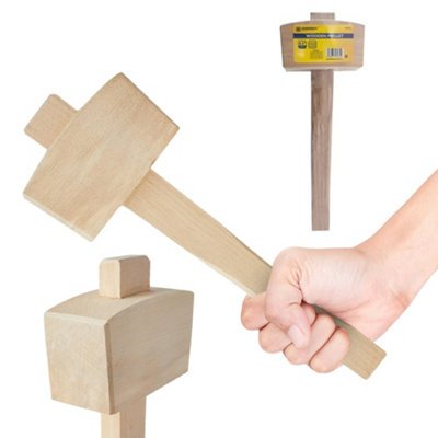 4.5" Wooden Mallet Chisel Carpenter Woodwork Carving Beechwood Wood ...