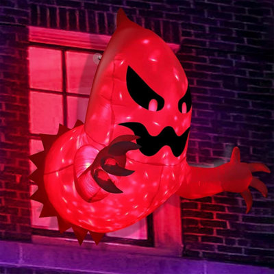 4.5ft Halloween Inflatable Scary Flying Ghost Broke Out From Window ...