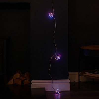 4.5m Ultra Brights Starburst Multi Action Christmas Lights with 200 ...