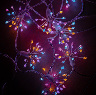 4.5m Ultra Brights Starburst Multi Action Christmas Lights with 200 ...