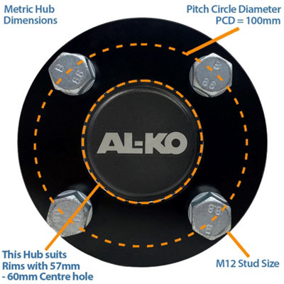 4.80/4.00-8 Twin Axle Trailer Kit High Speed Road Legal Wheels & ALKO ...
