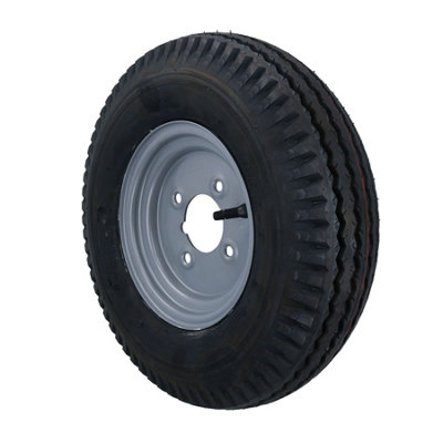 4.80 x 8 / 400 x 8 Inch Trailer Wheel + Tyre 4 Stud 4" PCD 4 Ply 265kg ...