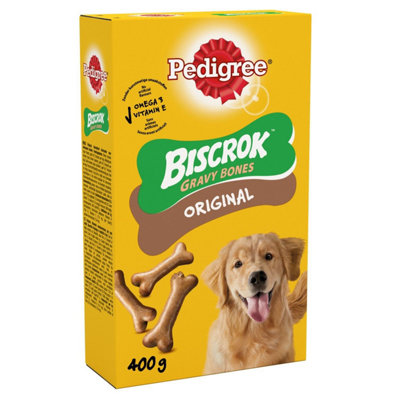 4.8kg Pedigree Biscrok Gravy Bones Dog Treats Dog Biscuits (12x400g)
