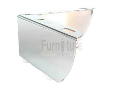 4 Chrome Furniture Legs Metal Feet 50mm High Sofa Chair Cabinets Stools ...