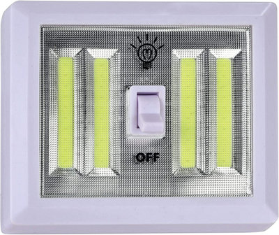 4-COB LED Light - Battery Powered Portable Wire Free Light with Central ...