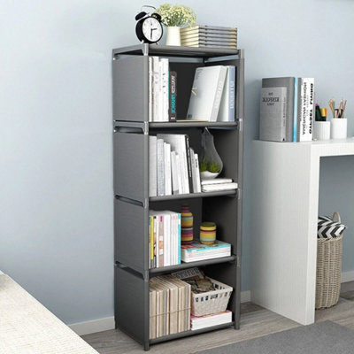 4 Cube Bookcase Shelf Display Furniture Storage Shelving Unit Living ...