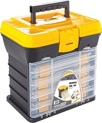 4 Draw Organiser and 56 Handy Removable Storage compartments Tool Box ...