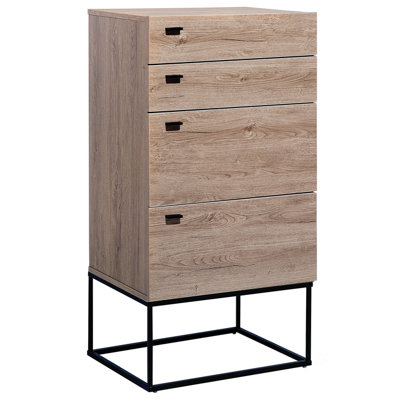 4 Drawer Chest ACRA Light Brown
