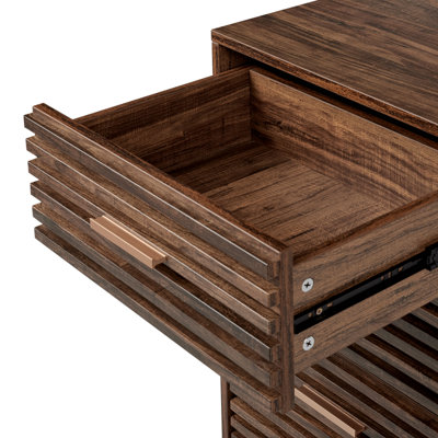 4 Drawer Chest KEITH Dark Brown
