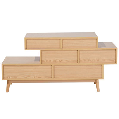 4 Drawer Sideboard Brown IRVINE