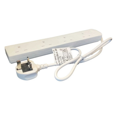 4 GANG TRANSFORMER PLUG EXTENSION LEAD CHRISTMAS LIGHT ADAPTOR WIDE ...