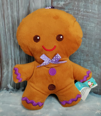 4 Hanging Gingerbread Men Decorations Plush Teddy Christmas Tree ...