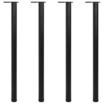 4 Height Adjustable Table Legs Black 1100 Mm Table Legs