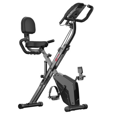 4 in 1 Foldable Exercise Bike with LCD Display and Heart Rate Sensor ...