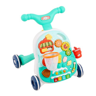 4 IN 1 Kid Toddler Pink Walker & Activity Table