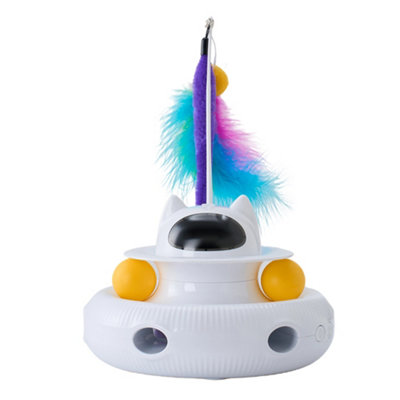 4 in 1 Rechargeable Interactive Cat Toy with Automatic Laser Pointer ...
