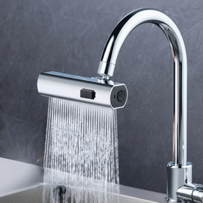4-in-1 Rotatable Kitchen Faucet with Anti-Splash Spray Head
