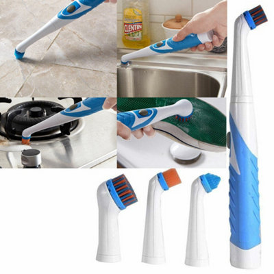 4 in 1 Sonic Scrubber Electric Cleaning Brush House Help Kitchen ...