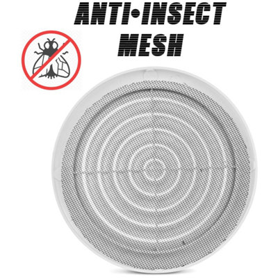 4-inch / 100 mm Circular Ceiling Mounted Air Vent Grille Cover, Round ...