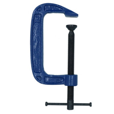 4 Inch (100mm) Cast Iron Screw G Clamp Fastener Holder Support vice ...