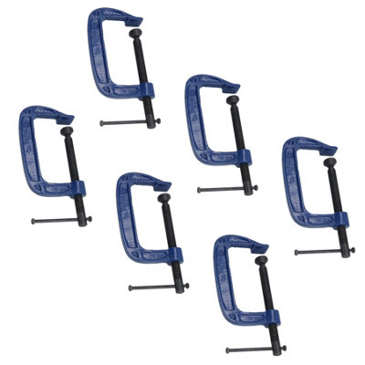 4 Inch (100mm) Cast Iron Screw G Clamp Fastener Holder Support vice ...