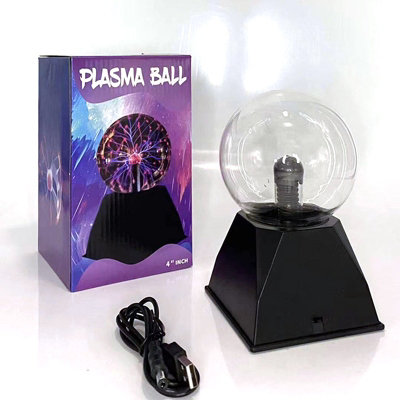 4 Inch Mini Sound Sensitive Static Ball Plasma Magic Night Lamp
