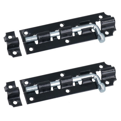 4" Jumbo Tower Bolt Sliding Shoot Bolt Latch Catch for Sheds Gates ...