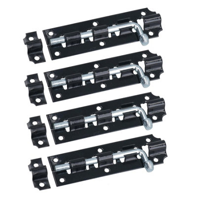 4" Jumbo Tower Bolt Sliding Shoot Bolt Latch Catch for Sheds Gates ...