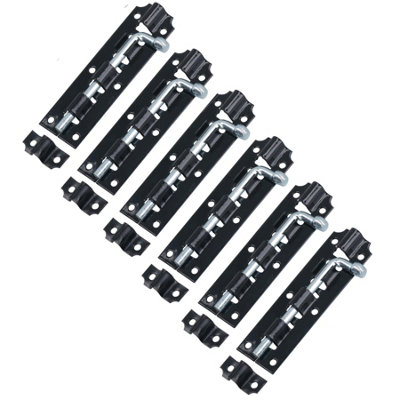 4" Jumbo Tower Bolt Sliding Shoot Bolt Latch Catch for Sheds Gates ...