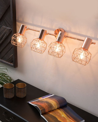 4 Light Spotlight CHENAB Adjustable Metal Copper