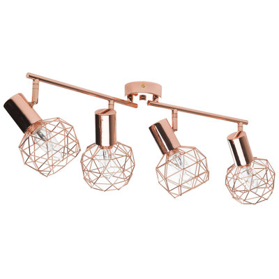 4 Light Spotlight CHENAB Adjustable Metal Copper