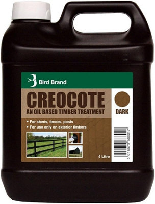4 Litre Bird Brand Creocote Dark Box of 4 | DIY at B&Q