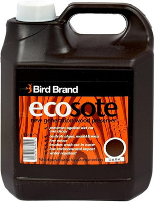 4 Litre, Ecosote Wood Preserver Dark, New Generation Timber Treatment ...
