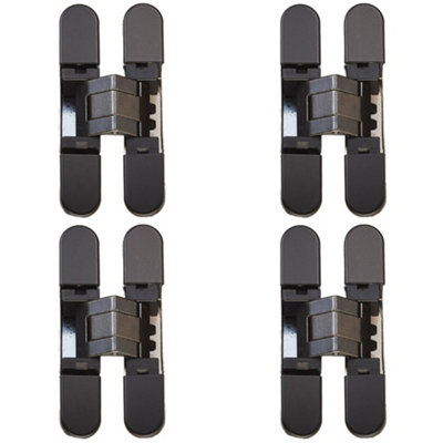 4 PACK - 3D Adjustable Concealed Cabinet Hinge - 180 Degree Opening ...