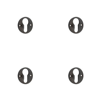 4 PACK 40mm Dark Bronze Euro Profile Escutcheon for Luxury Homes ...