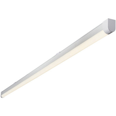 4 PACK 4ft Flicker Free Batten Light - 18W Cool White LED - Matt White ...