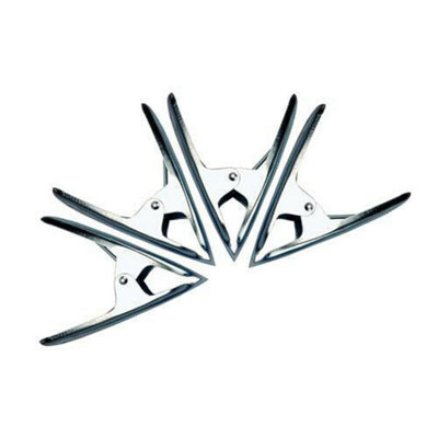 4 Pack 70mm Stall Clips Secure Fix Canvas Tarpaulin Covers Grips Clamps