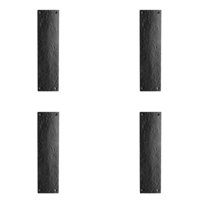 4 PACK Antique Black Range Finger Plates 300x70mm - Elegant Door ...