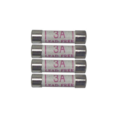 4 Pack Arlec 3 Amp Fuse - 3A Fuses