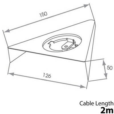 4-Pack Brushed Nickel Triangle Under Cabinet LED Light Kit - Warm White ...