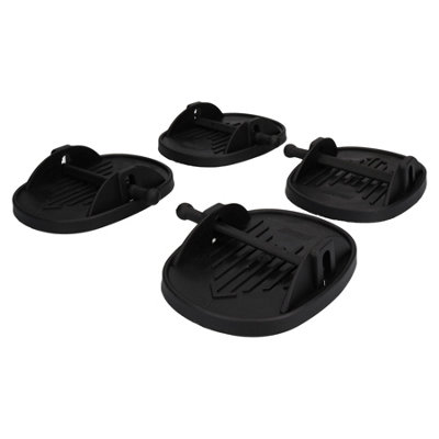 4 Pack Caravan Jack Pads Corner Steady Feet Stabiliser Shoes Anti-sink ...