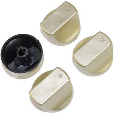 4 Pack Cooker Oven Hob Control Knob Switch (Seconds) Suitable for Many ...