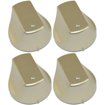 4 Pack Cooker Oven Hob Control Knob Switch (Seconds) Suitable for Many ...