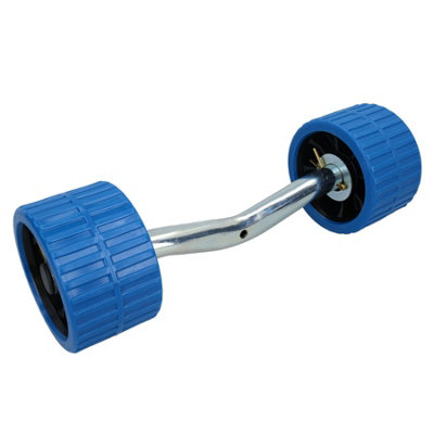 4 Pack Cranked Boat Roller Wing Bracket & Non Marking Rollers Dumbbell ...